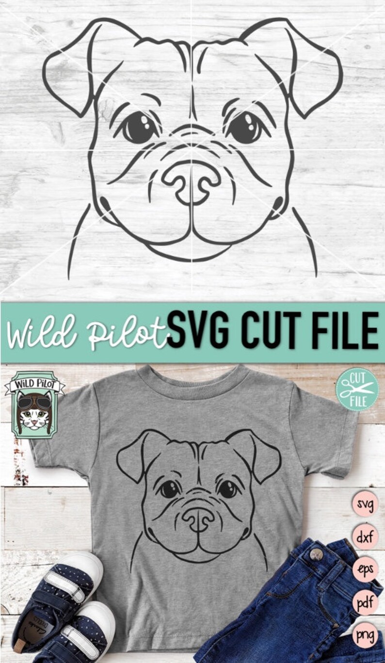 Pitbull Svg File Dog Svg File Pittie Svg Dog Cut File - Etsy