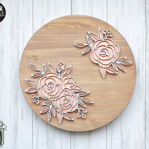 Flower LASER Cut file SVG Floral LASER File Laser svg files | Etsy