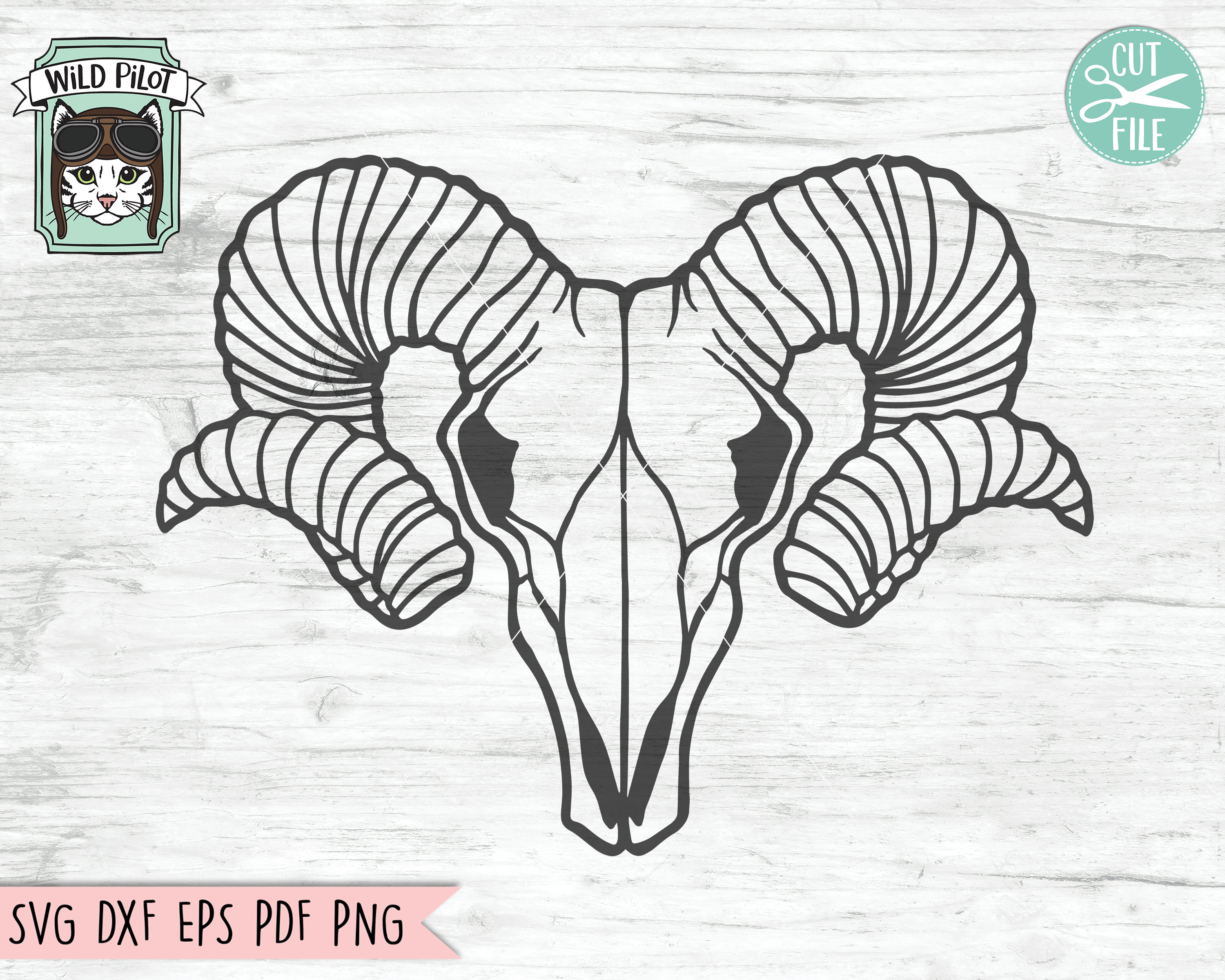Ram Skull SVG File Ram Skull Cut File Animal Skull Svg File - Etsy
