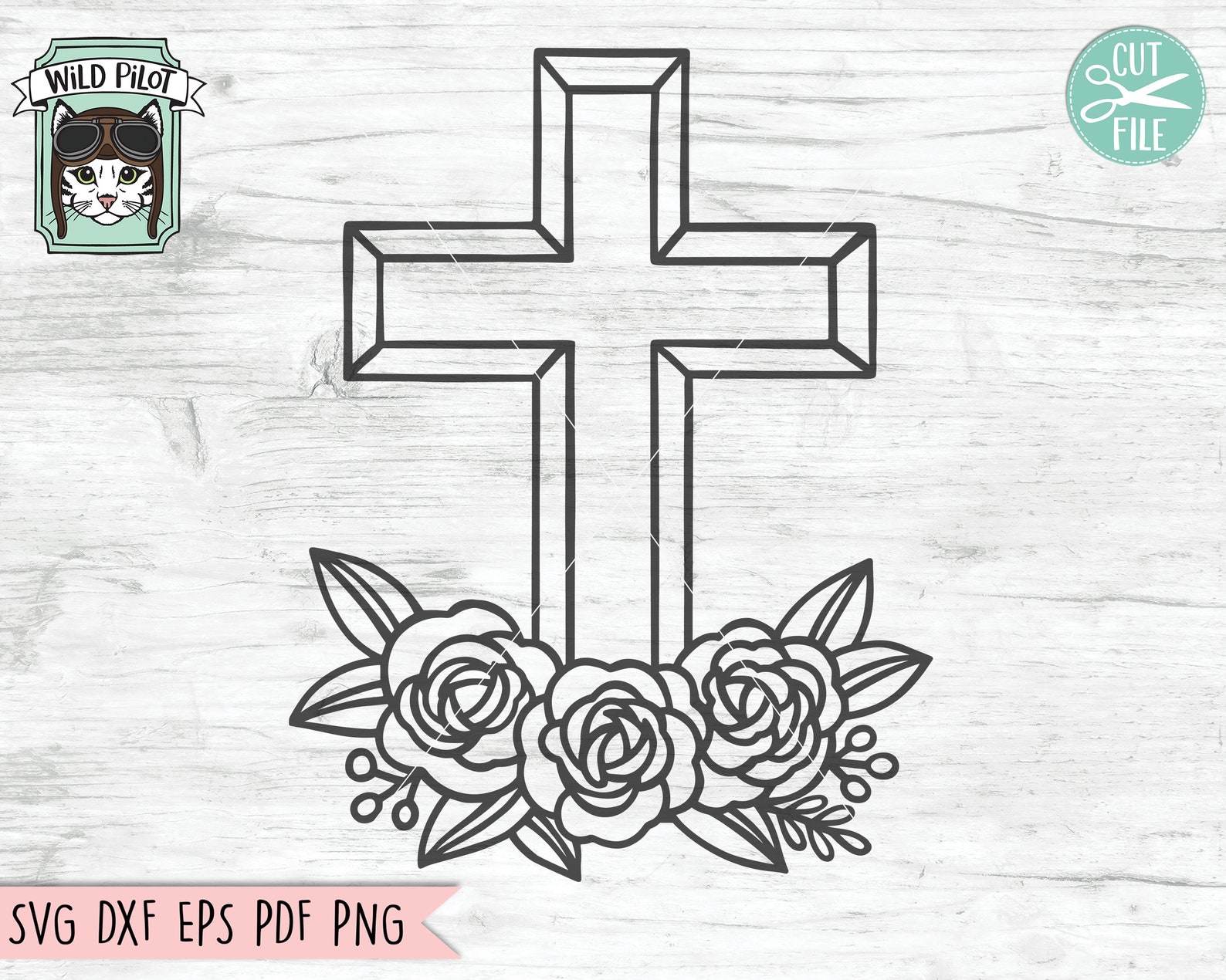 Cross SVG Cut File Religious SVG Cross PNG Cross Clipart - Etsy