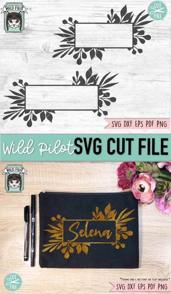 Leaf Frame SVG File, Leaf Monogram Frame, Leaf Border SVG, Leaves Frame ...