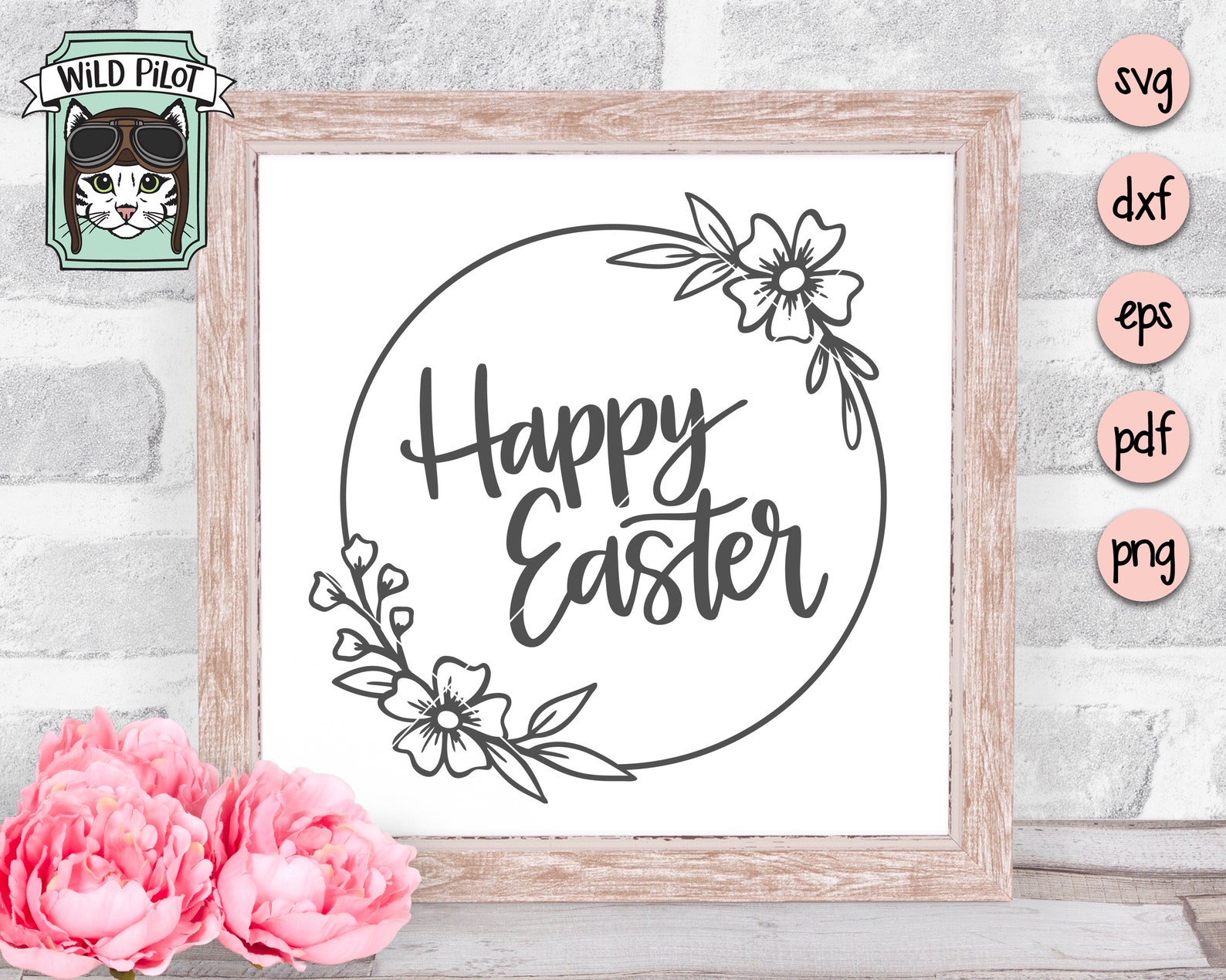 Happy Easter SVG Cut File Easter Sign SVG File Happy Easter - Etsy