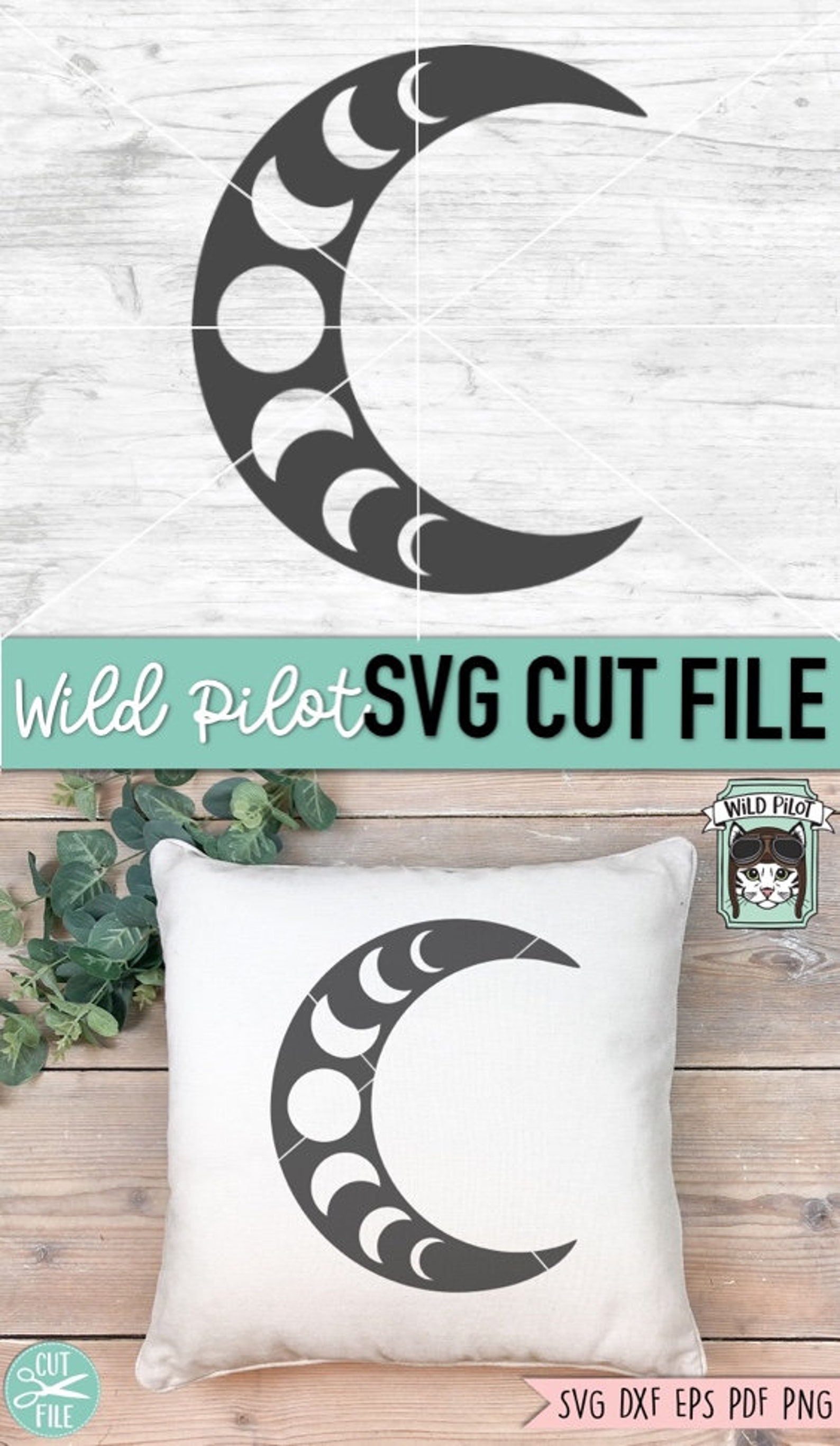 Moon Phases SVG File Moon Cut File Moon Phases Cut File - Etsy