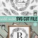 Feathers SVG File, Feather Wreath, Feather Cut File, Feather Monogram ...