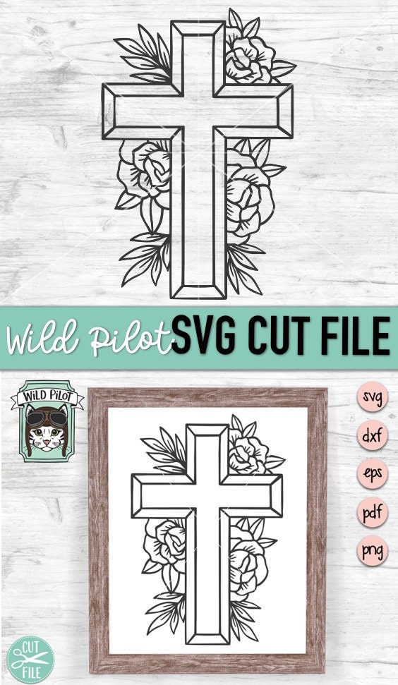 Cross SVG Cut File Religious SVG Cut File Easter SVG Cut - Etsy