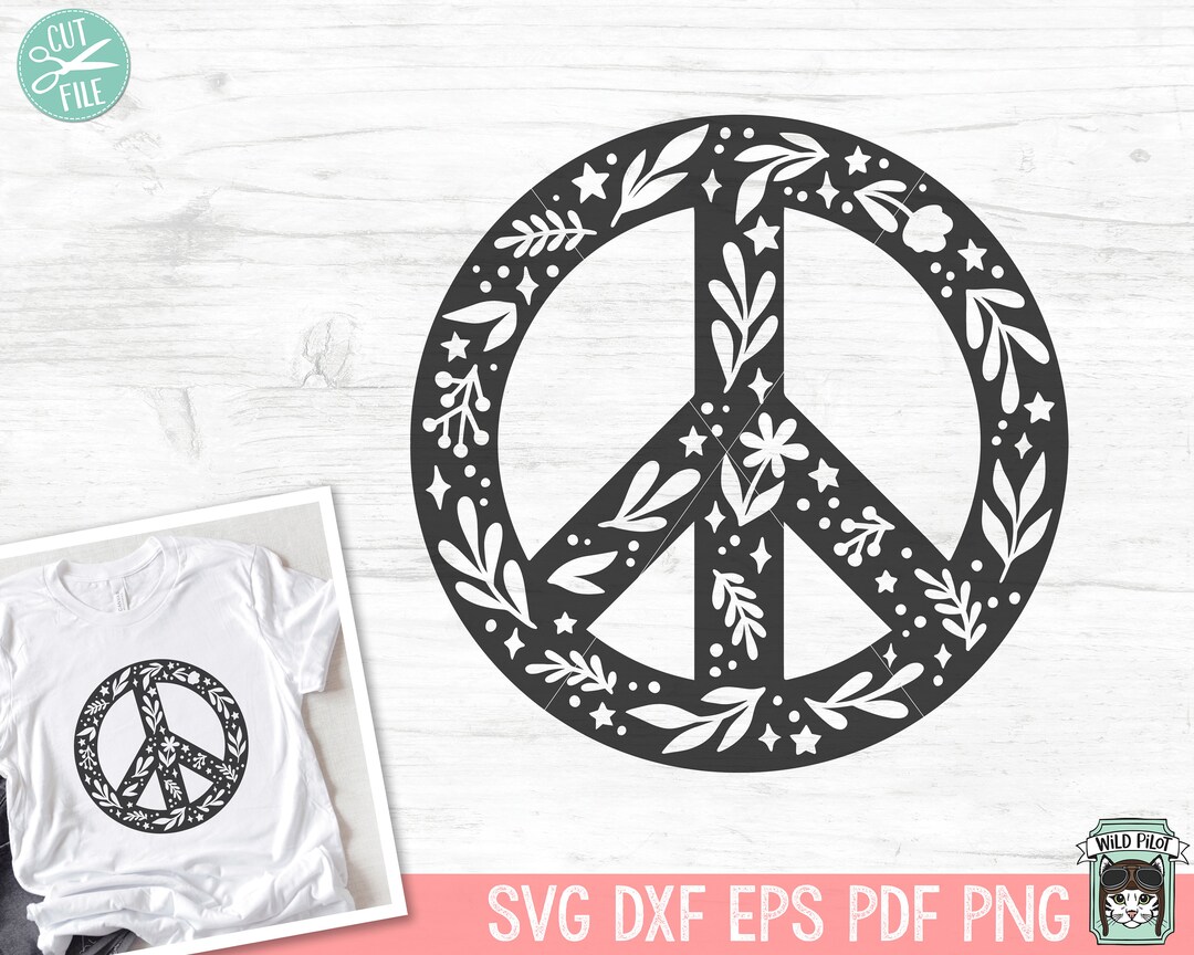 Peace Symbol SVG Peace Sign SVG File Peace Svg Love SVG - Etsy