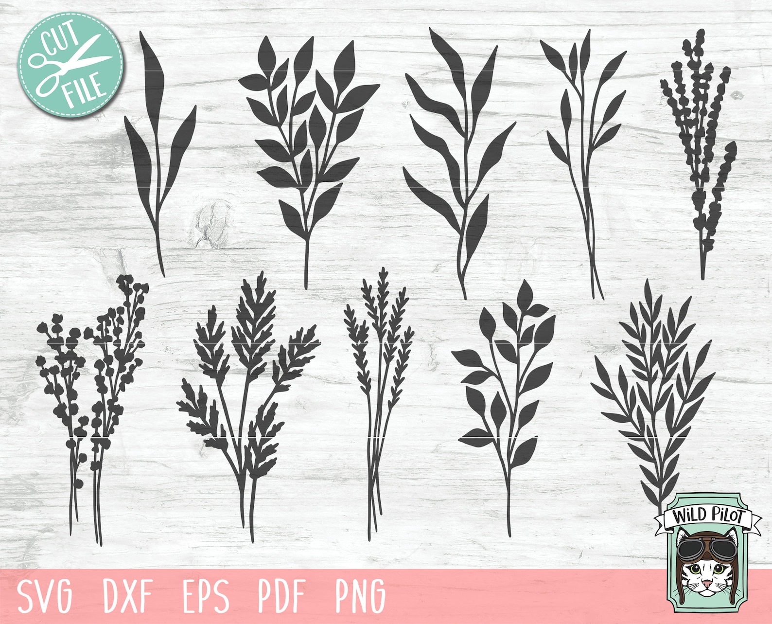 Leaves Bundle SVG Leaf Doodles SVG Files Leaf Cut File - Etsy