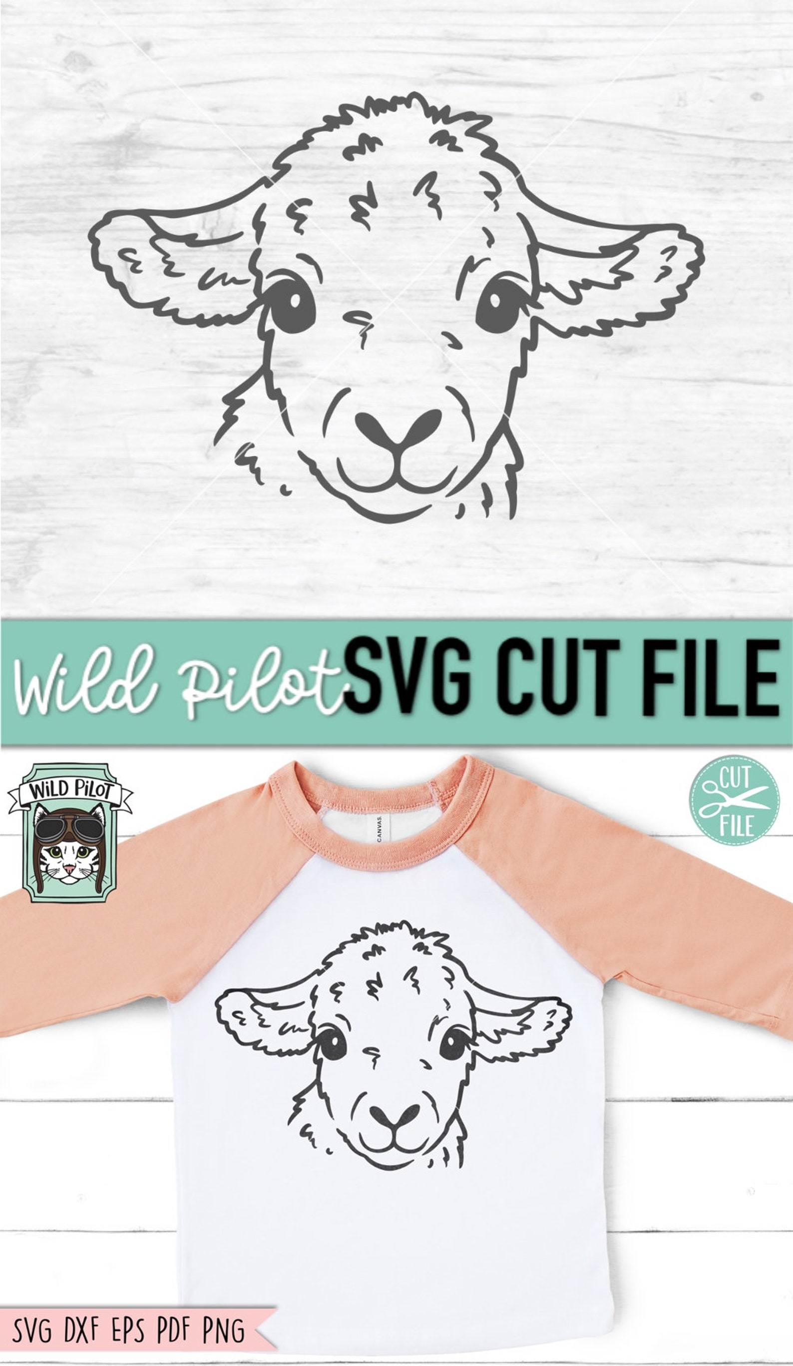 Lamb SVG, Easter SVG File, Sheep Svg, Baby Lamb SVG Cut File, Lamb Face ...