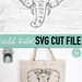 Elephant Bandana SVG, Elephant SVG File, Elephant Cut File, Elephant ...