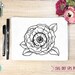Flower Eye Svg File, Rose Eyeball Cut File, Floral Eye Svg File ...