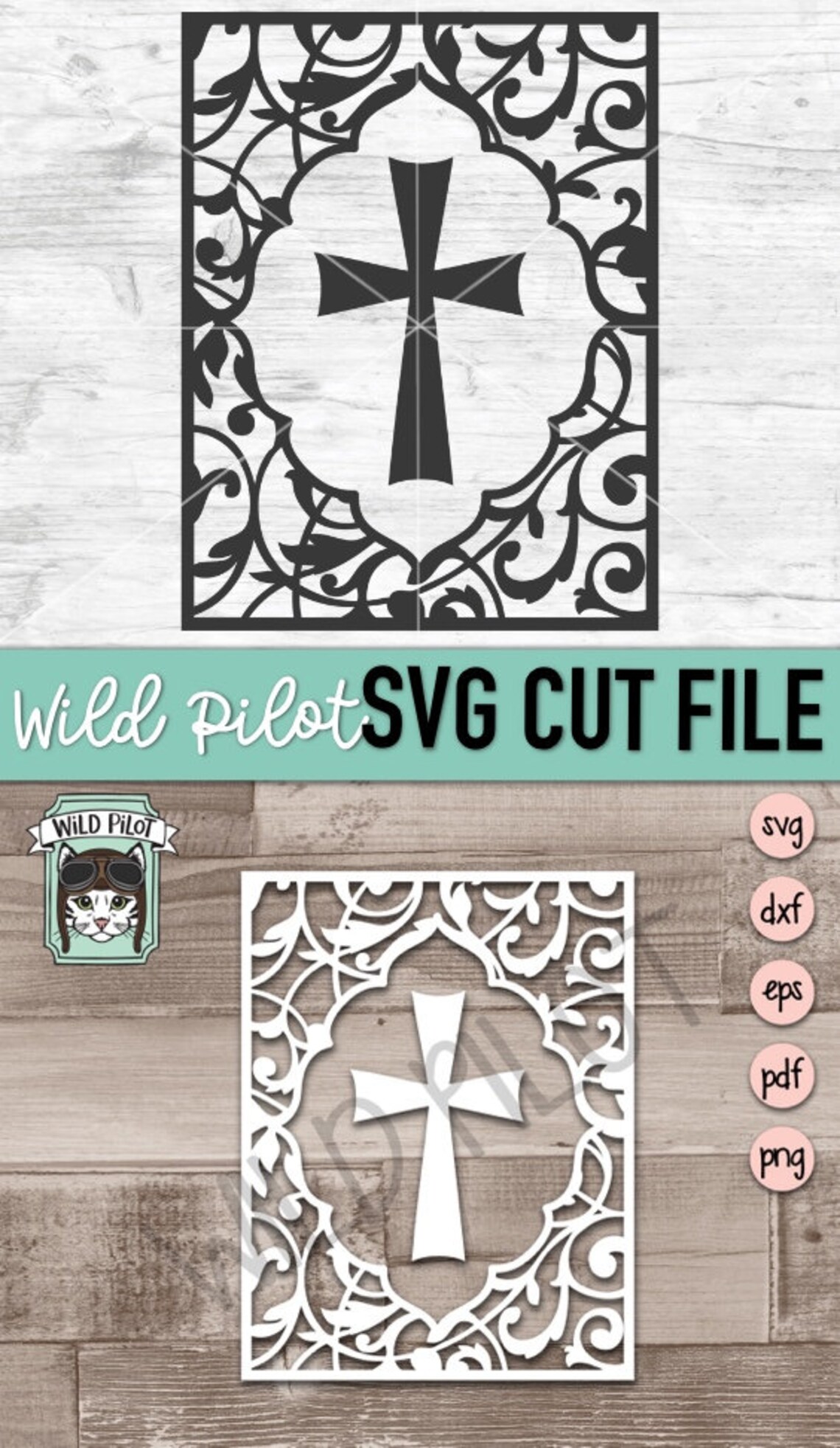 Cross SVG Cut File Religious SVG Cut File Easter SVG Cut | Etsy