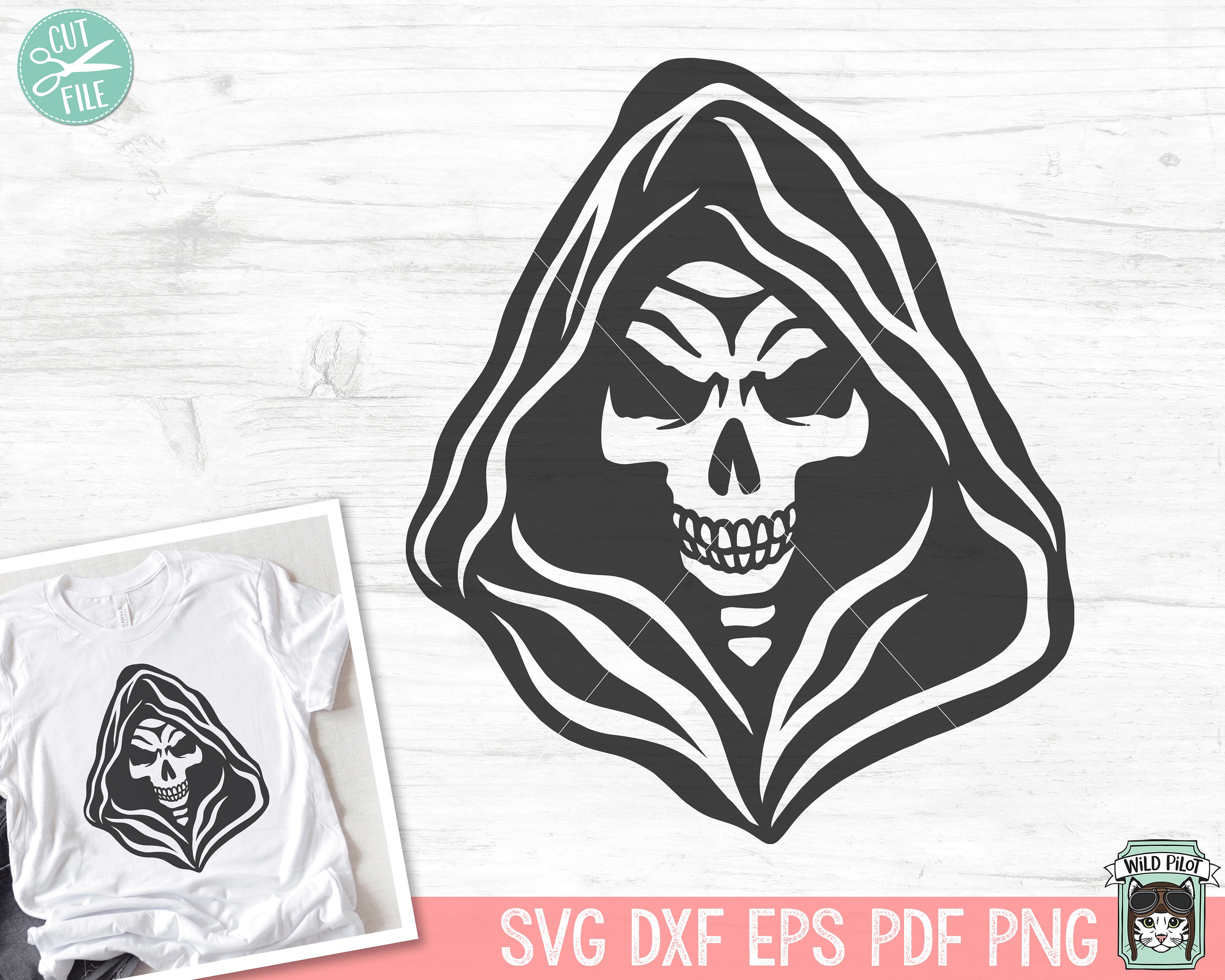 Grim Reaper Face Drawing
