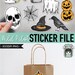 PRINTABLE Halloween Sticker Files PNG File, Halloween Planner Stickers ...