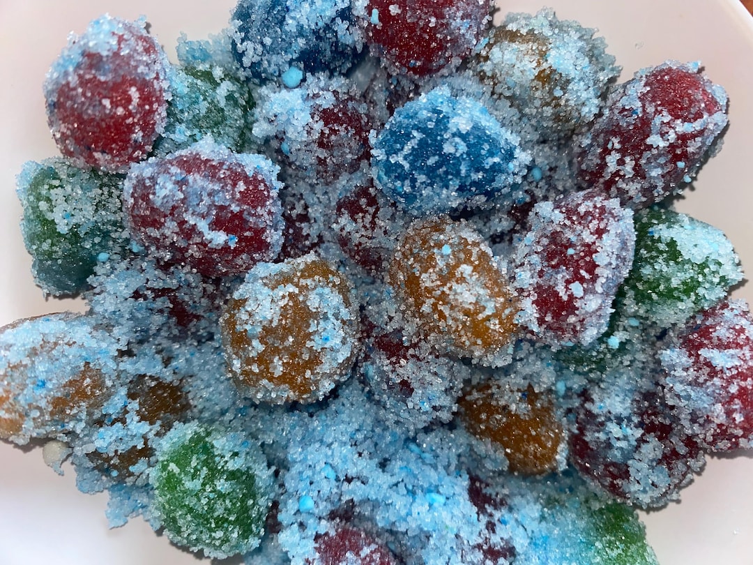 SWEET Blue Raspberry Coated Gushers - Etsy