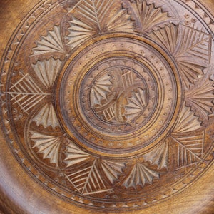 Set of Two Decorative Wooden Plates. Wood-carved Plates. Wall - Etsy