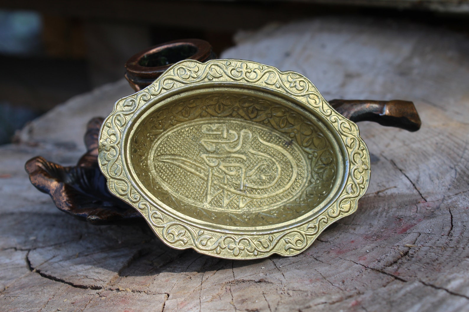 Metal Candlestick. Metal Ashtray. Set of Metal Candlestick and - Etsy