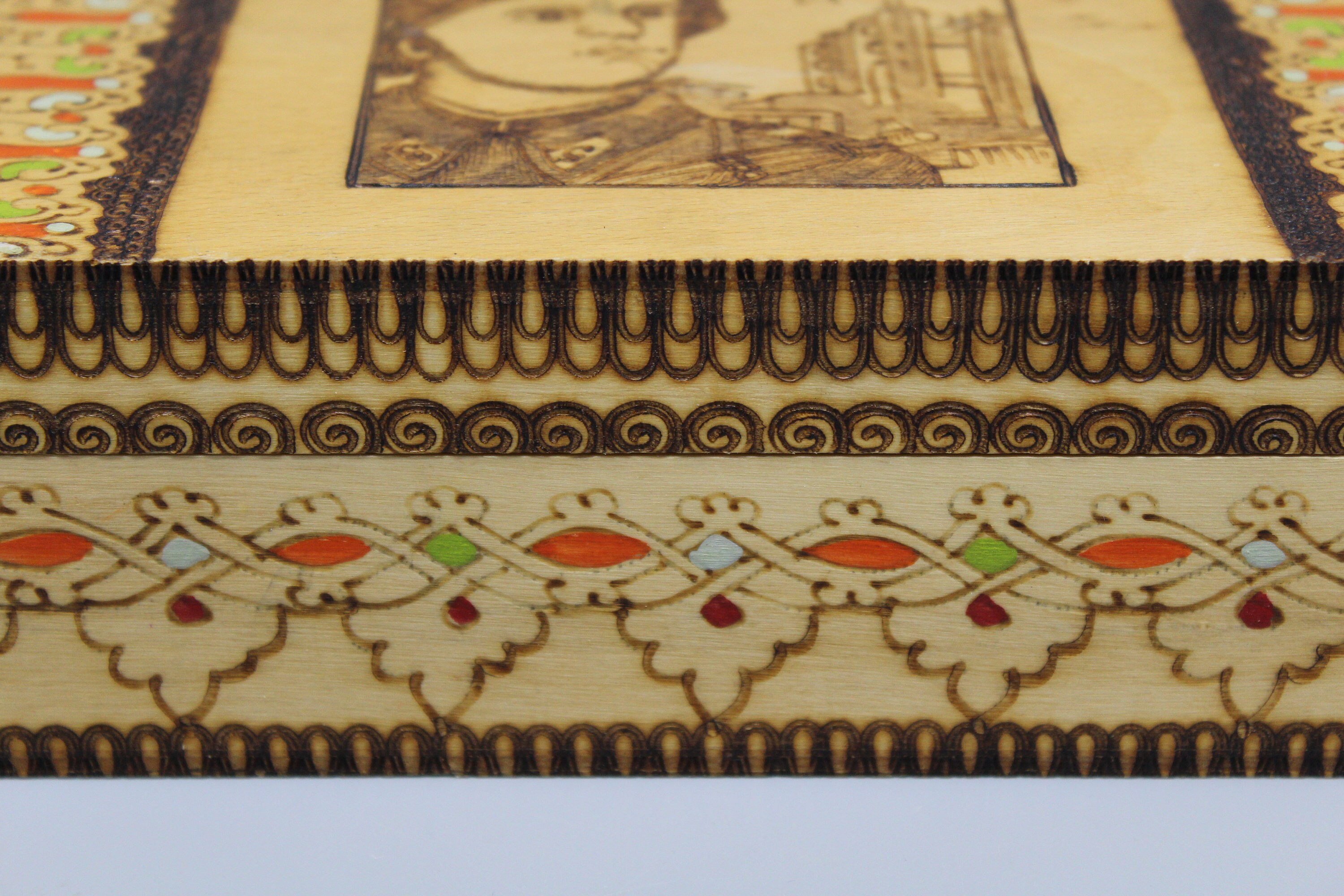 Hand Painted Box Wooden Box Vintage Keepsake Box - Etsy