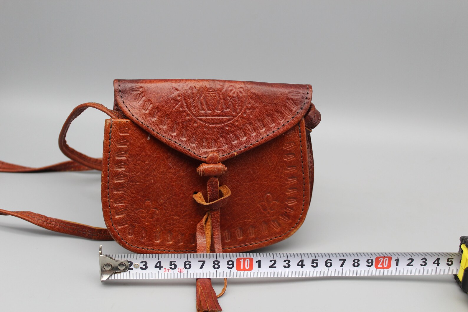 Mini Tooled Leather Handbag.tooled Leather Purse.handmade Leather Bag ...