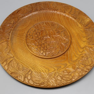Decorative Wooden Plate. Wood-carved Plate. Wall Decor.fine - Etsy
