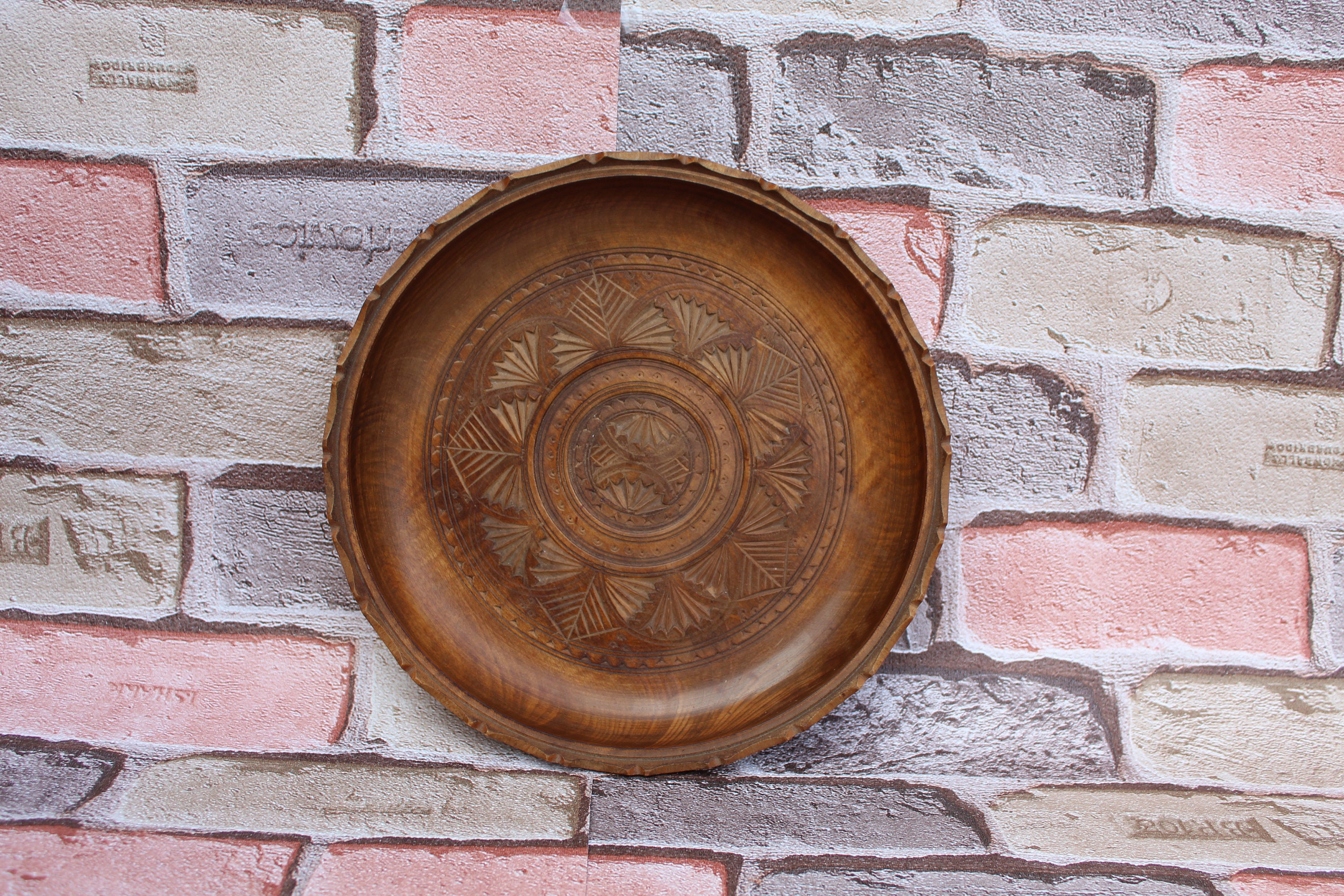 Decorative Wooden Plate. Wood-carved Plate. Wall Decor.fine - Etsy