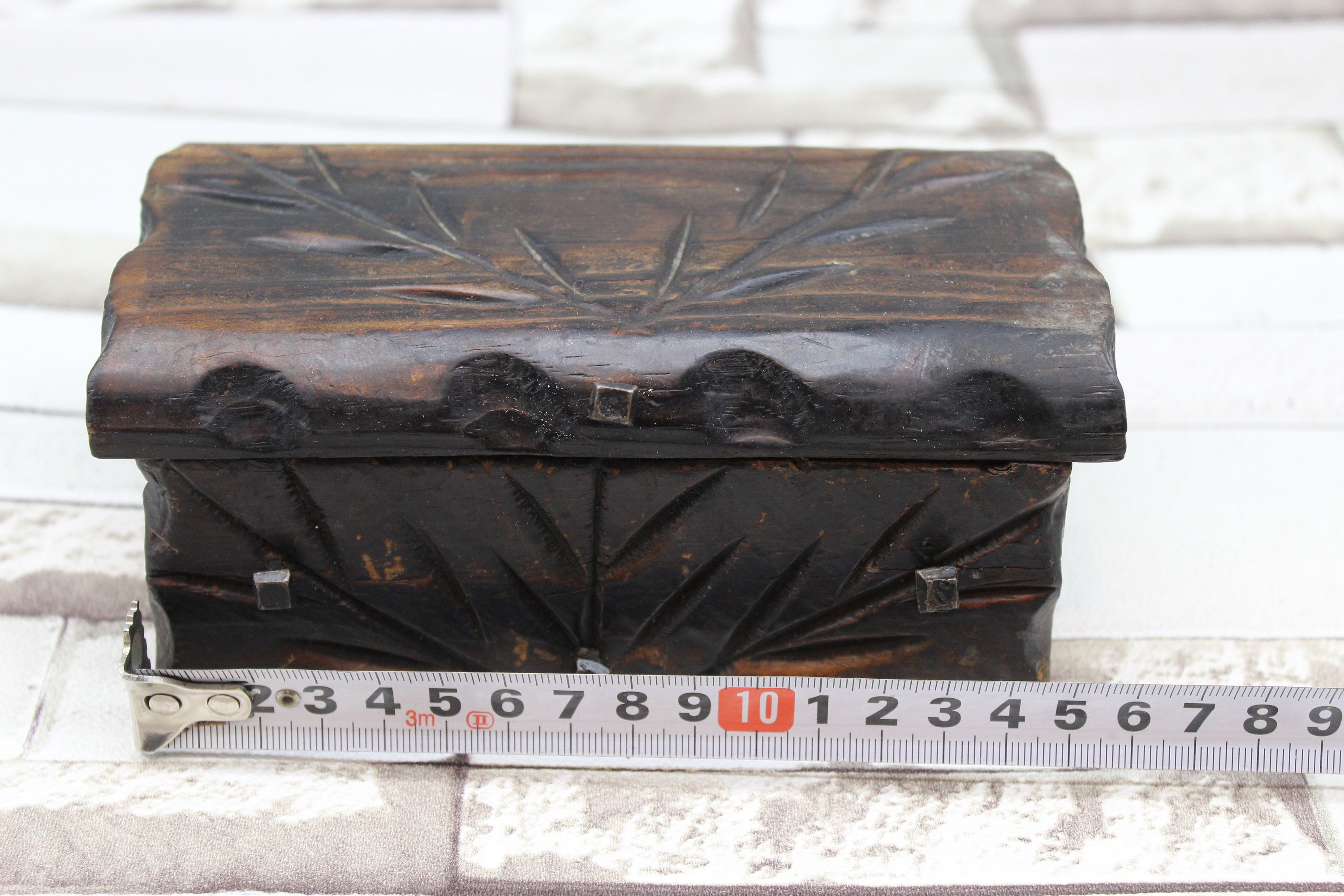 Hand-engraved Wooden Box Vintage Keepsake Box Wooden Jewelry Box Wooden ...