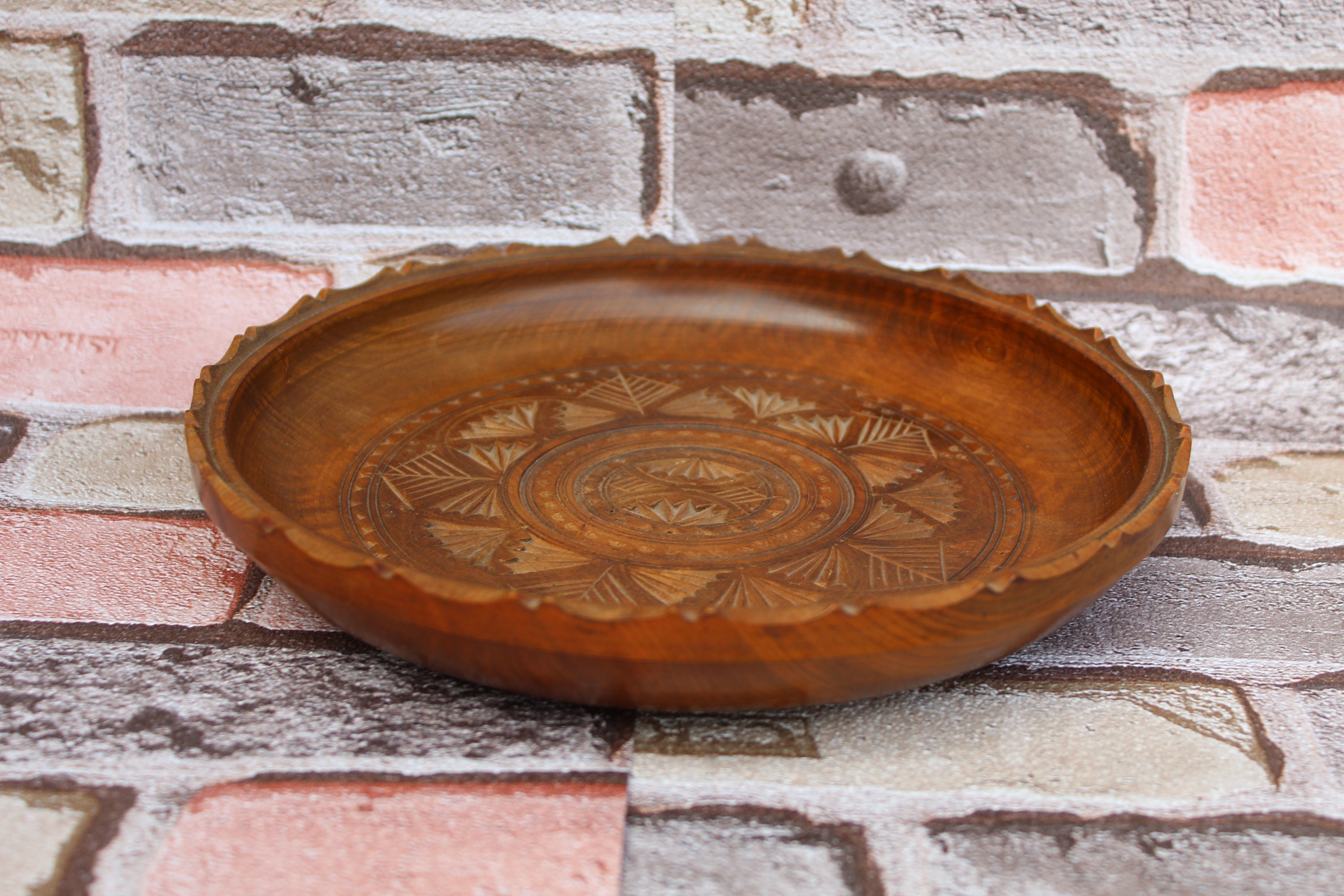 Decorative Wooden Plate. Wood-carved Plate. Wall Decor.fine - Etsy