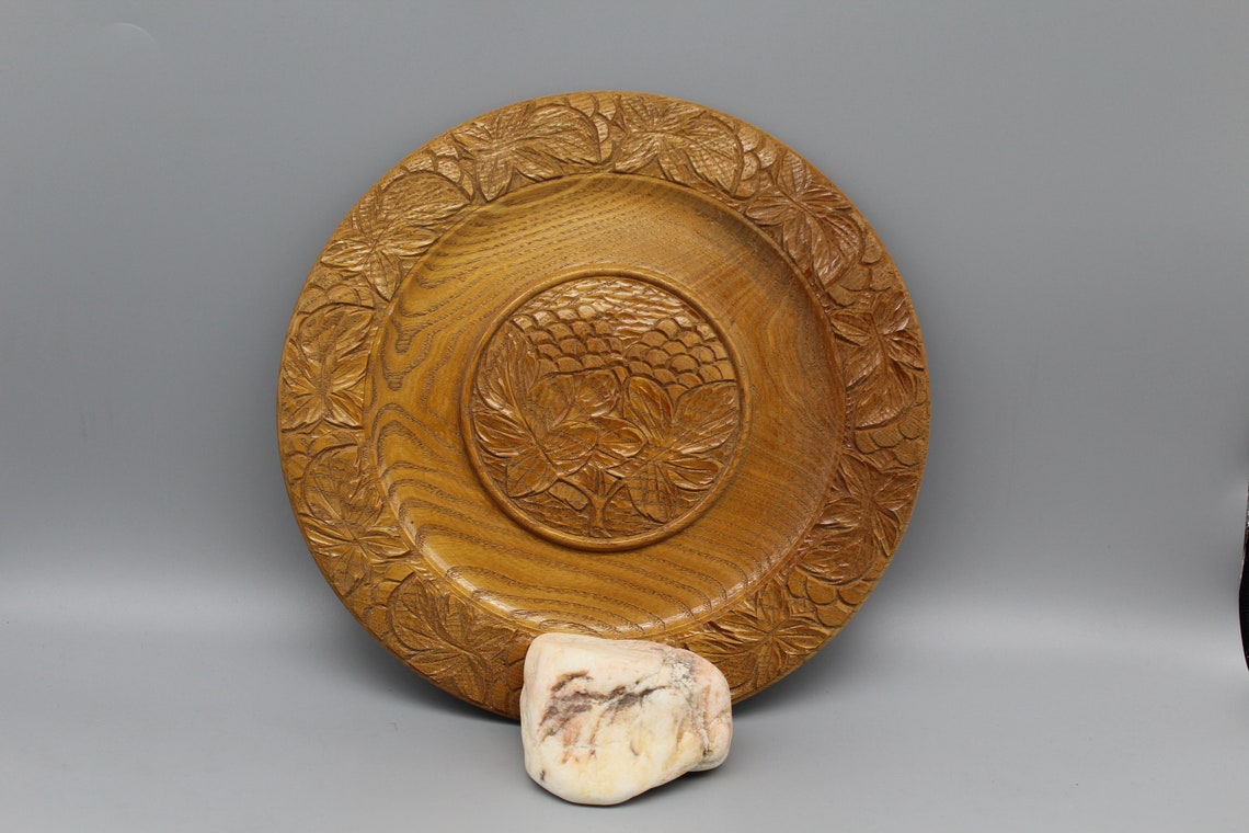 Decorative Wooden Plate. Wood-carved Plate. Wall Decor.fine - Etsy