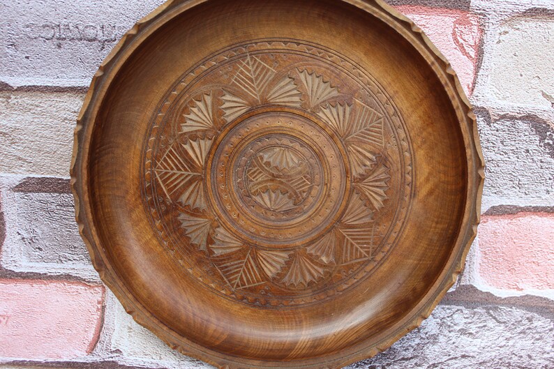 Decorative Wooden Plate. Wood-carved Plate. Wall Decor.fine - Etsy