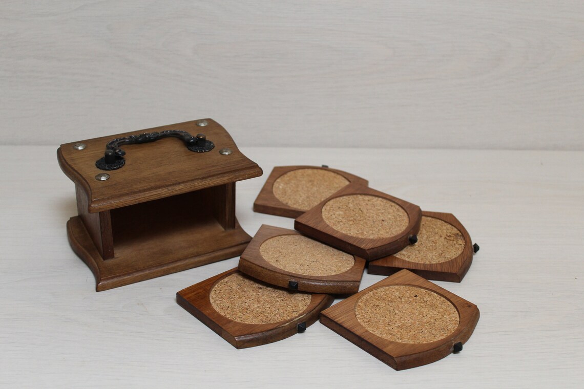 Coasters. Decorative Coasters. Wooden Box With Coasters for - Etsy