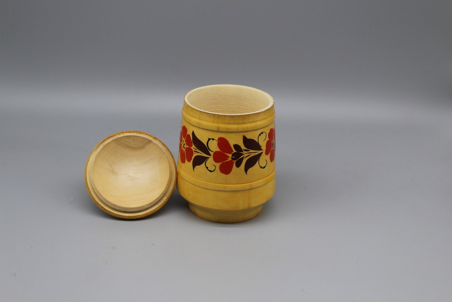 Russian Khokhloma.hand Painted Box-wooden Box-vintage Keepsake Box ...