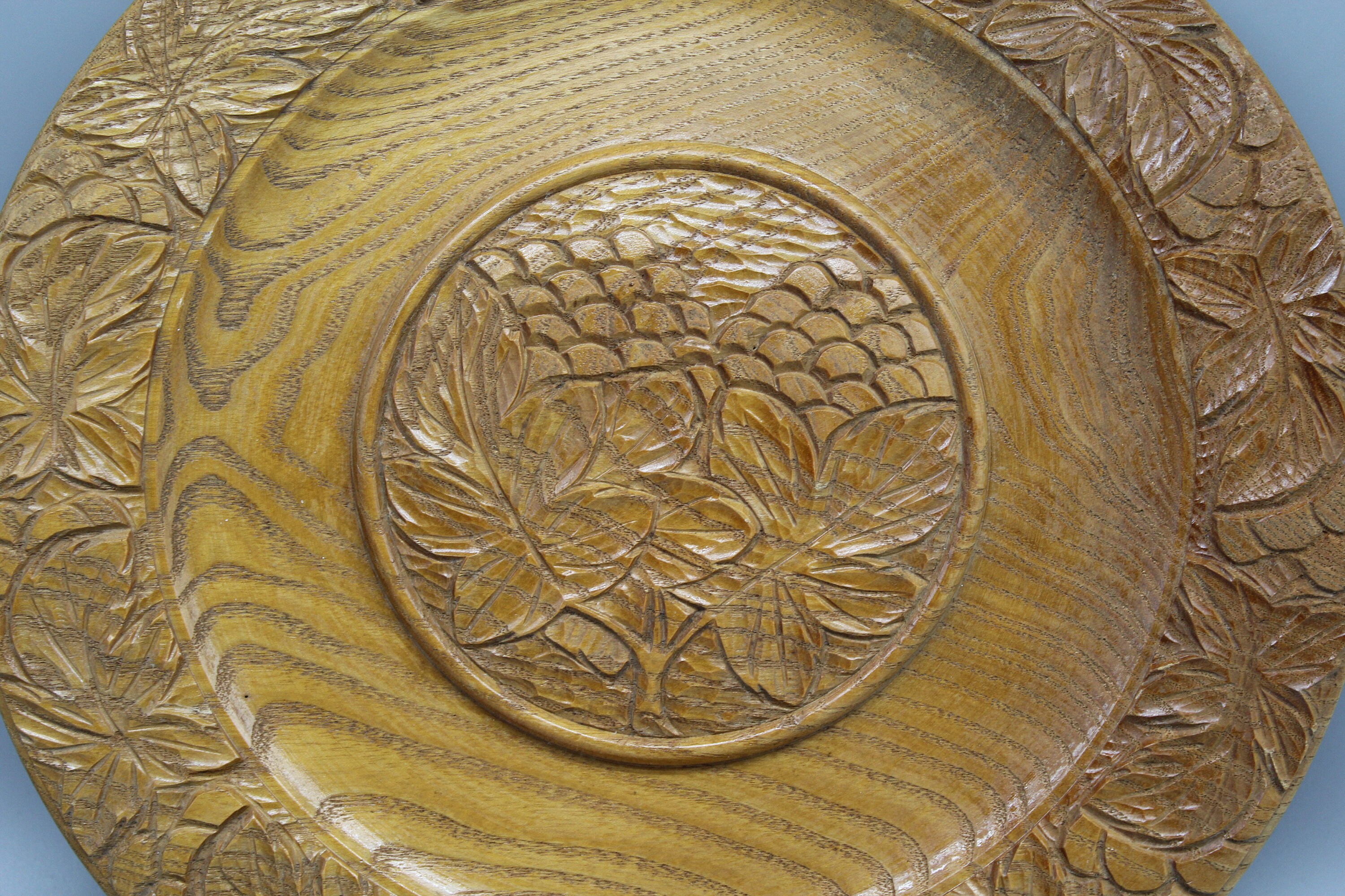 Decorative Wooden Plate. Wood-carved Plate. Wall Decor.fine - Etsy