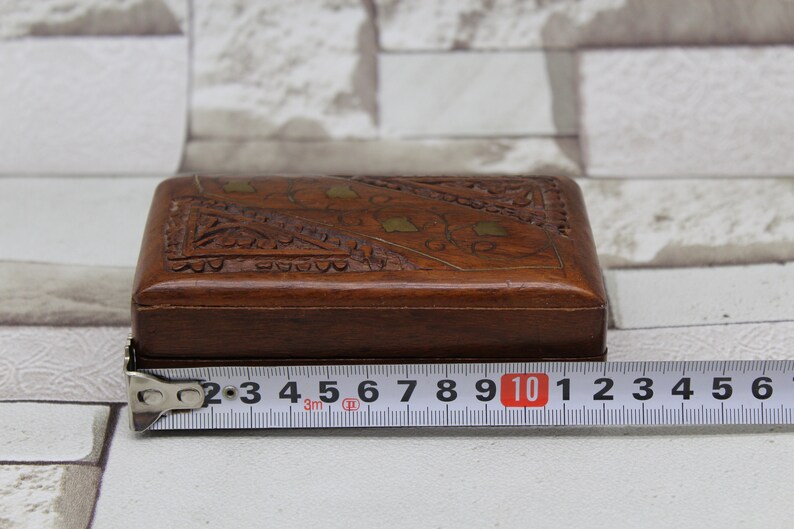 Hand-engraved Wooden Box Vintage Keepsake Box Wooden Jewelry Box Wooden ...