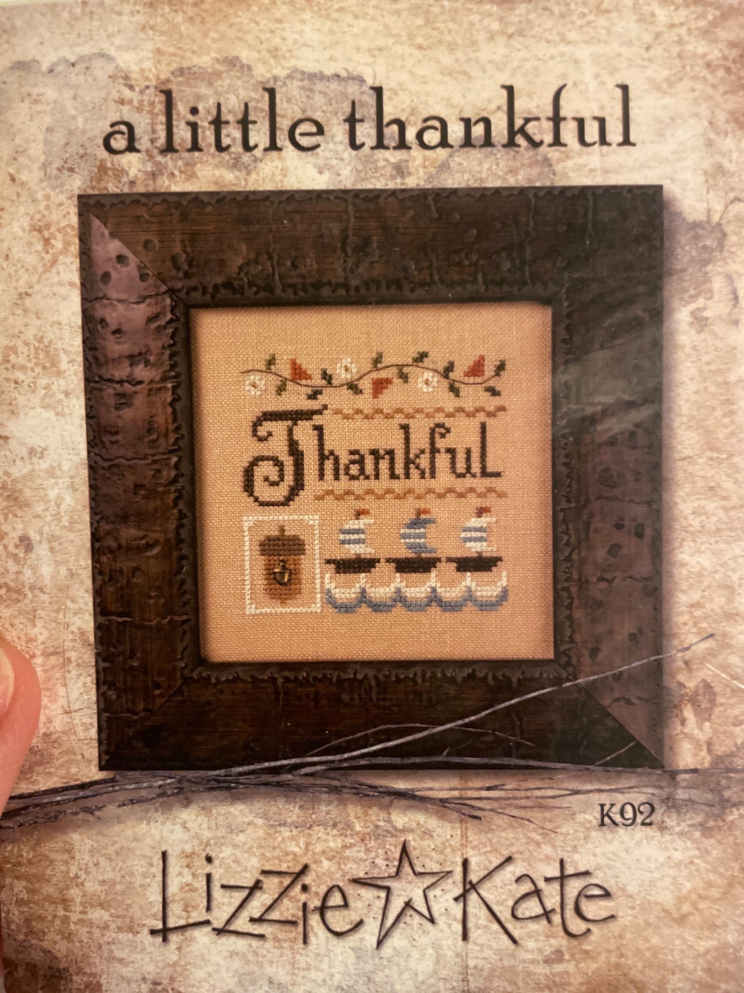 Lizzie Kate - A Little Thankful - Linen and Charms Included. - Etsy