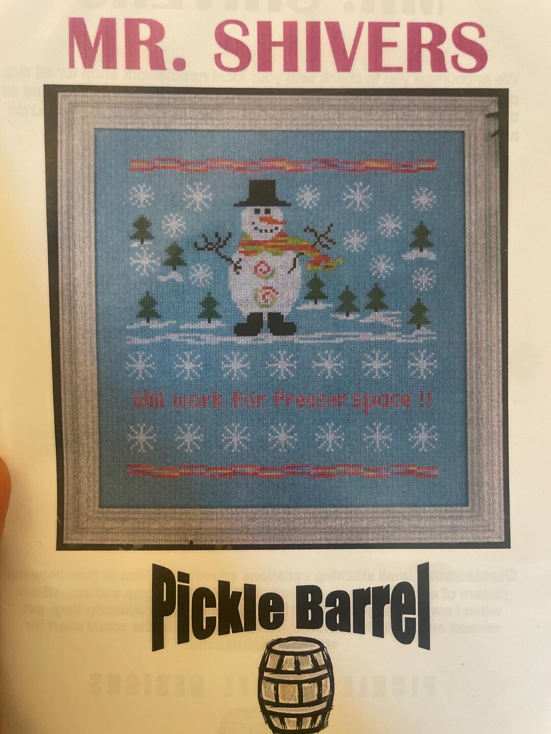 Pickle Barrel Designs - Mr. Shivers - Etsy