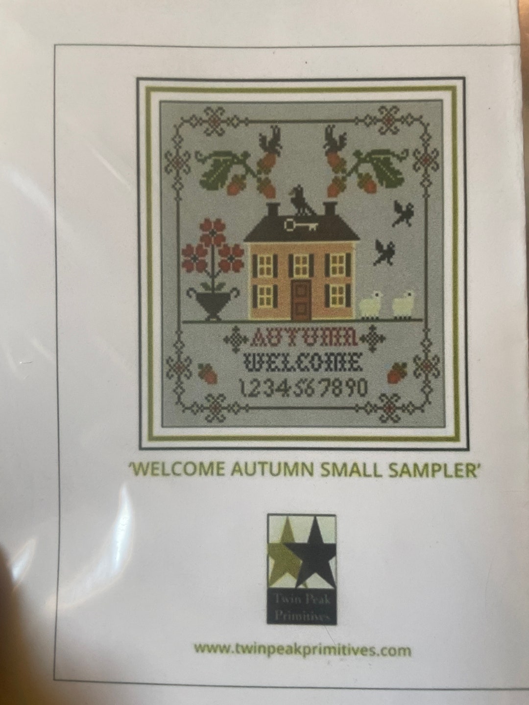 Twin Peak Primitives - Welcome Autumn Small Sampler - Etsy