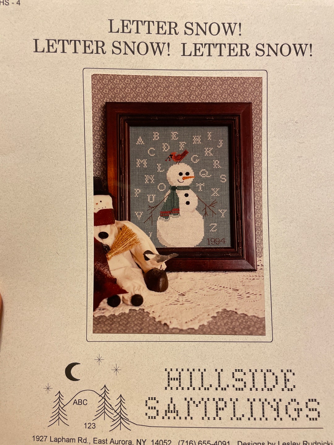 Hillside Samplings - Letter Snow Letter Snow Letter Snow - Etsy