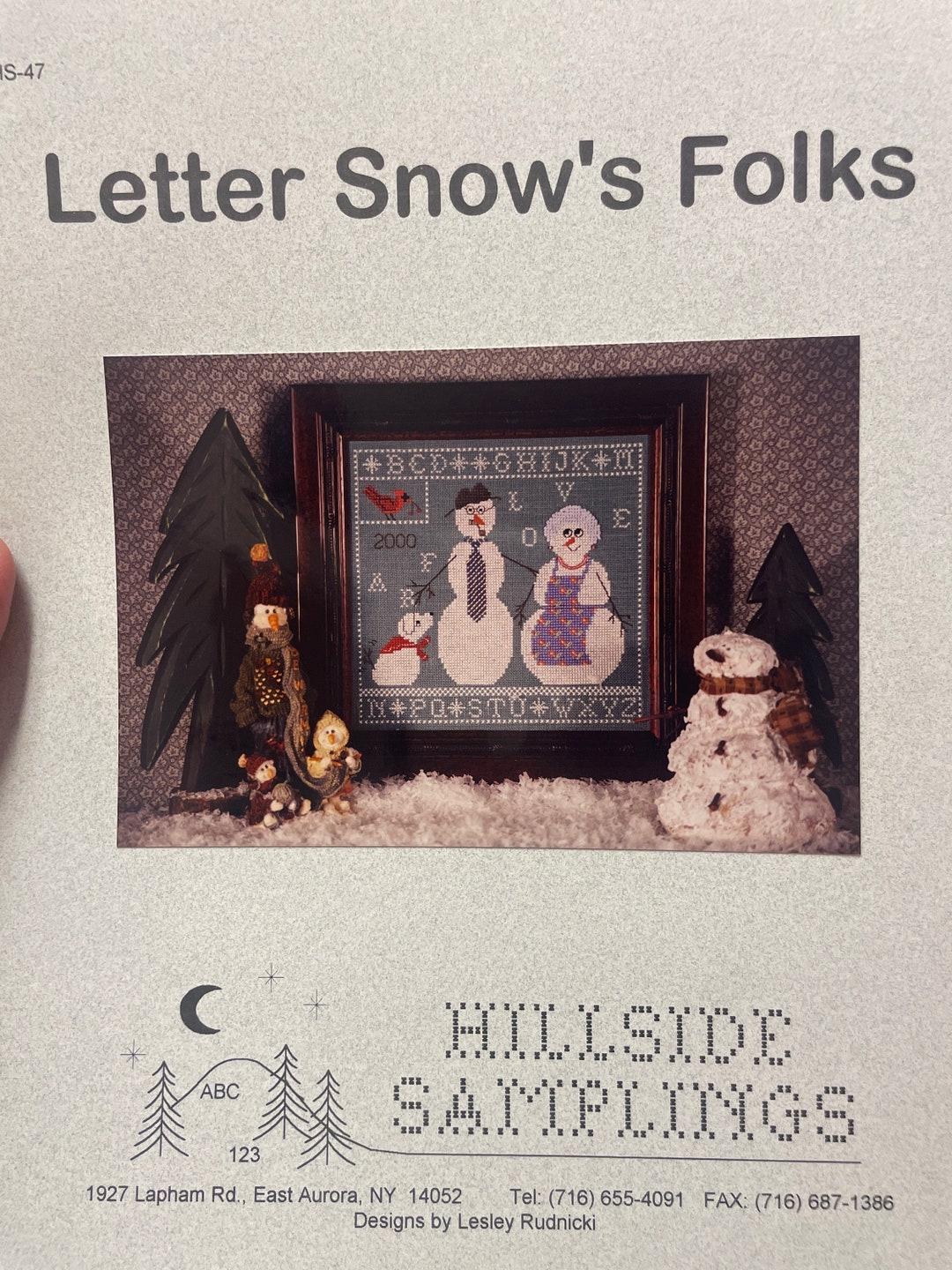 Hillside Samplings Letter Snows Folks - Etsy