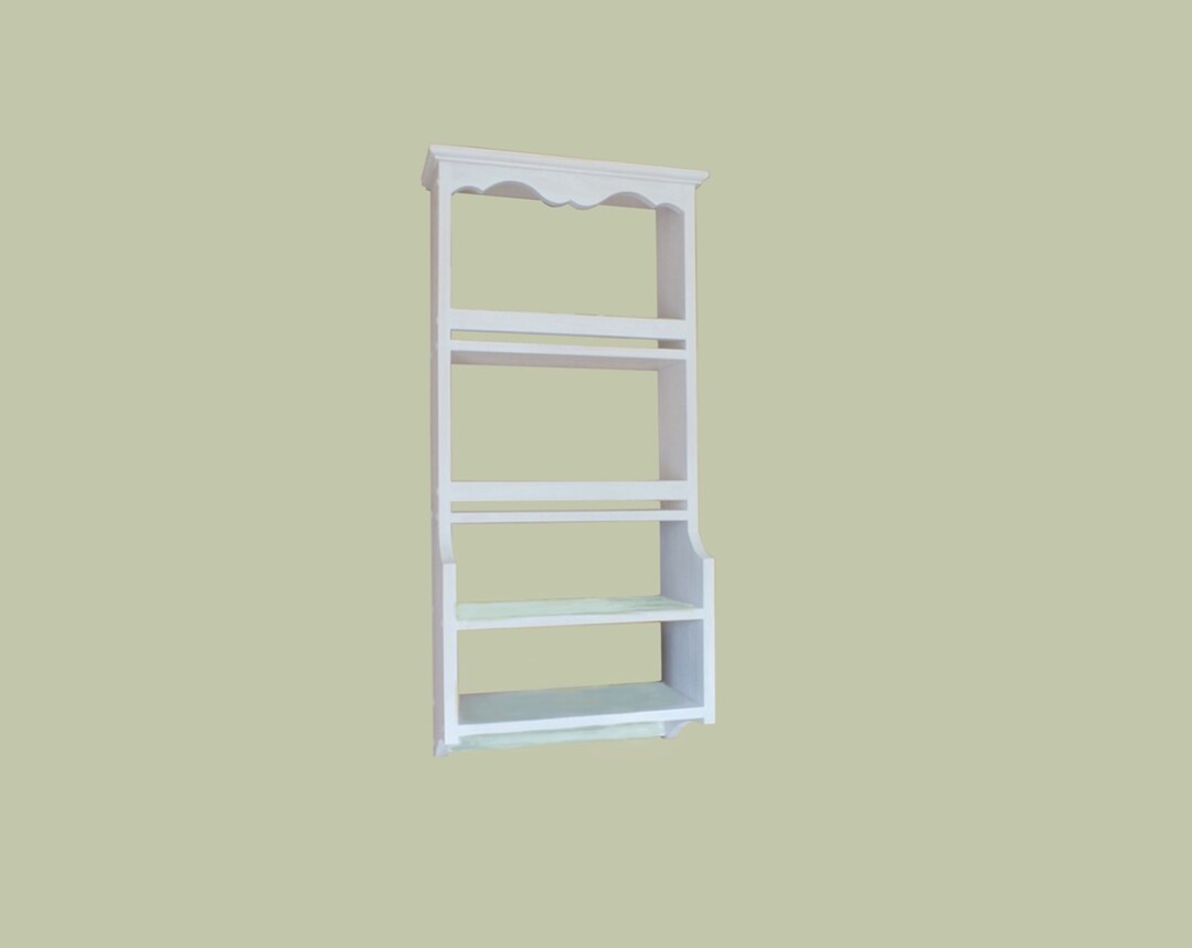 S104 Slim Elegant Wall Mounted Open Plates Cabinet | Plated Display ...