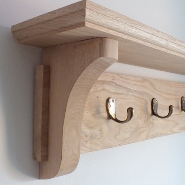 Shelf With Hooks - Etsy