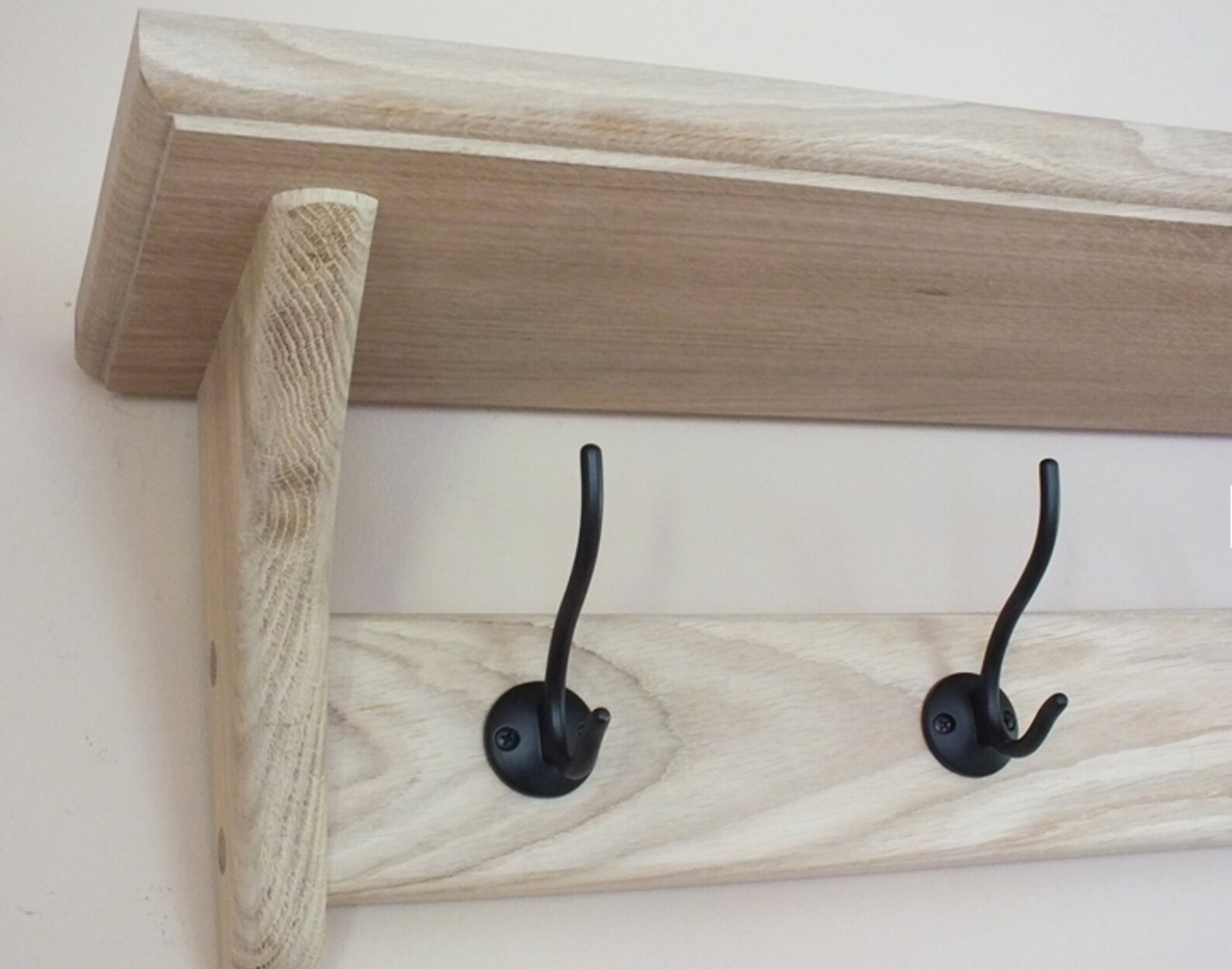 H30 Wall Mounted Coat Rack Hanger With Top Shelf Coat Rack - Etsy UK