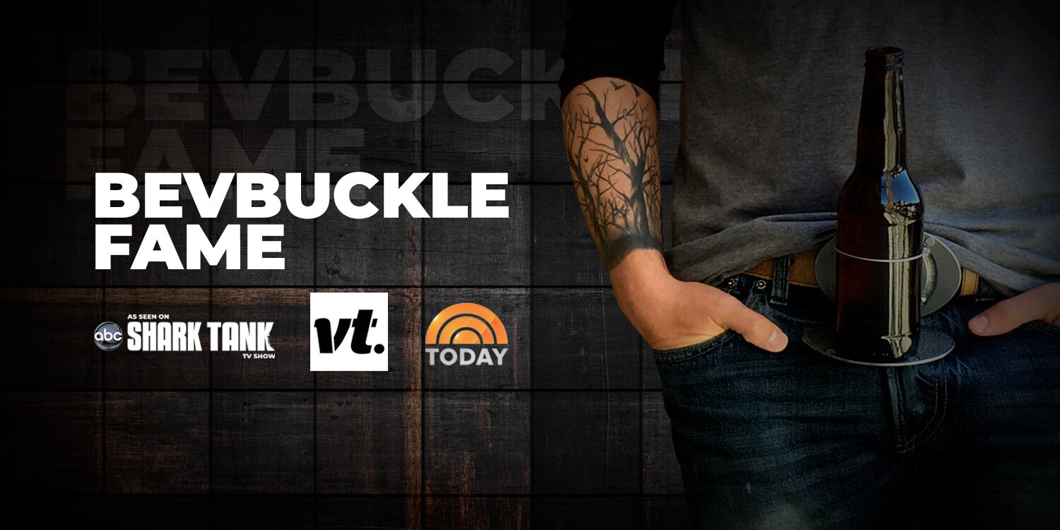 The Bevbuckle for Your Belt Holds Your Bottle or Can RUB FOR LUCK - Etsy