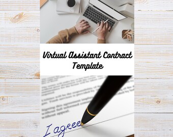 Virtual Assistant Agreement/ Virtual Assistant Contract/ Personal ...