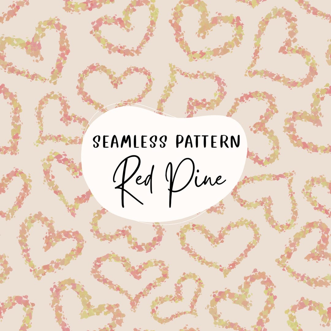 Colorful Floral Heart Seamless Pattern, Rainbow Valentine Heart Repeat ...