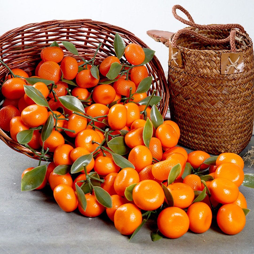 Artificial Orange Fruit Fall Fruit Decor Faux Tangerine Fruit ...