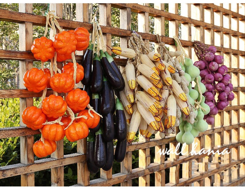 Artificial vegetable string fruit string corn pepper | Etsy