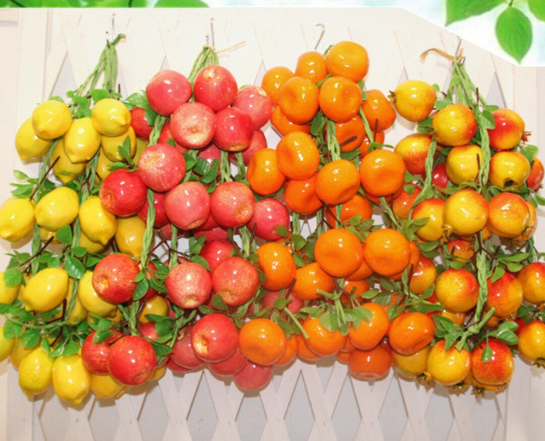 Artificial Pomegranate Fruit String, Watermelon, Corn, Chili, Mango ...
