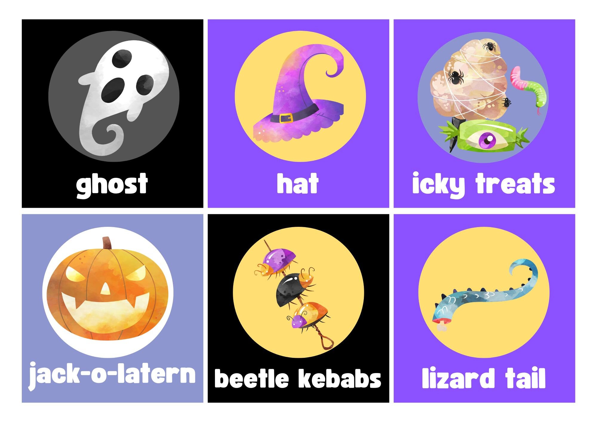 Halloween Alphabet Printable Cards | Instant Download, Digital Download ...