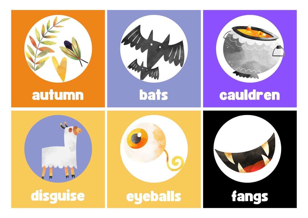 Halloween Alphabet Printable Cards | Instant Download, Digital Download ...