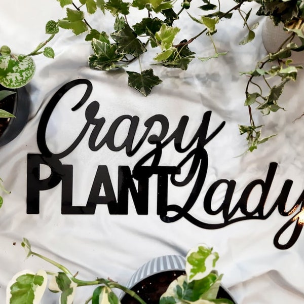 Crazy Plant Lady Sign - Etsy