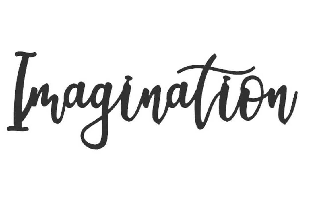 Imagination Wall Decor/ Metal Word Art/ Imagination Sign - Etsy
